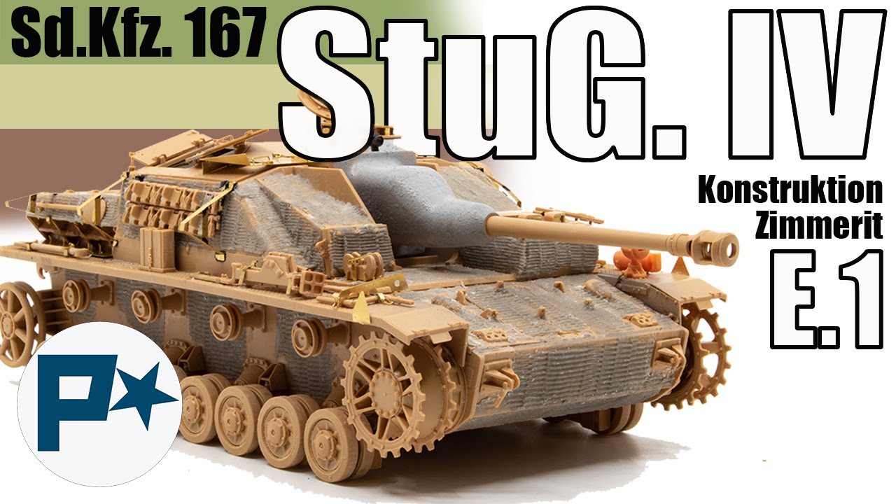 StuG IV, Ep.1. Kit Construction & Zimmerit application highlight the ...