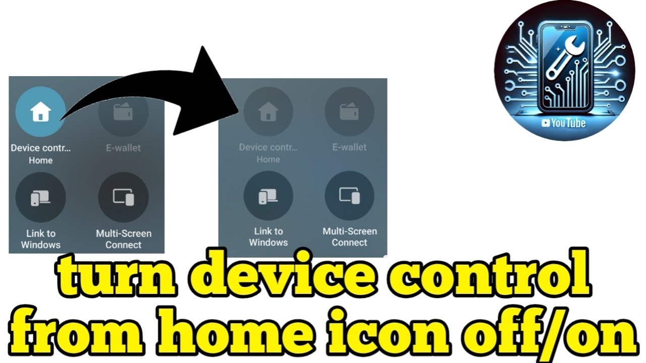 HOW TO TURN OFF OR ON (DEVICE CONTROL FROM HOME) ICON. - YouTube