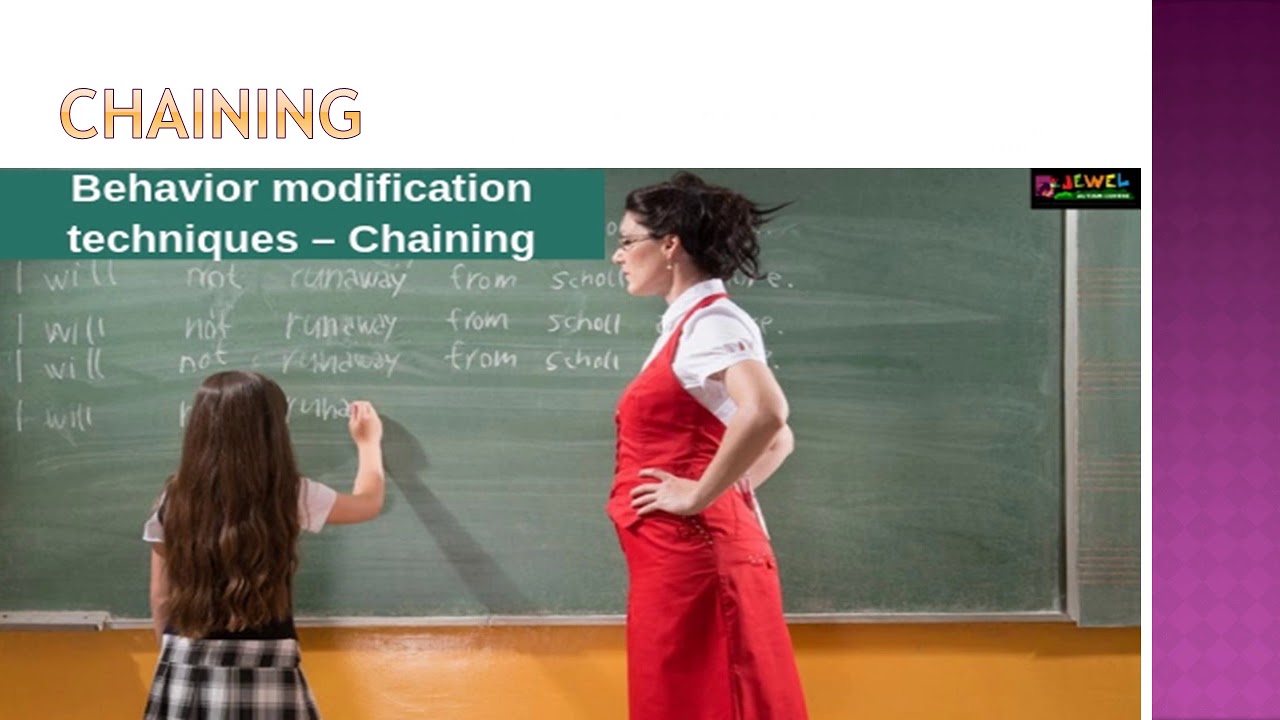 Shaping and Chaining Techniques of Behavior Therapy . - YouTube