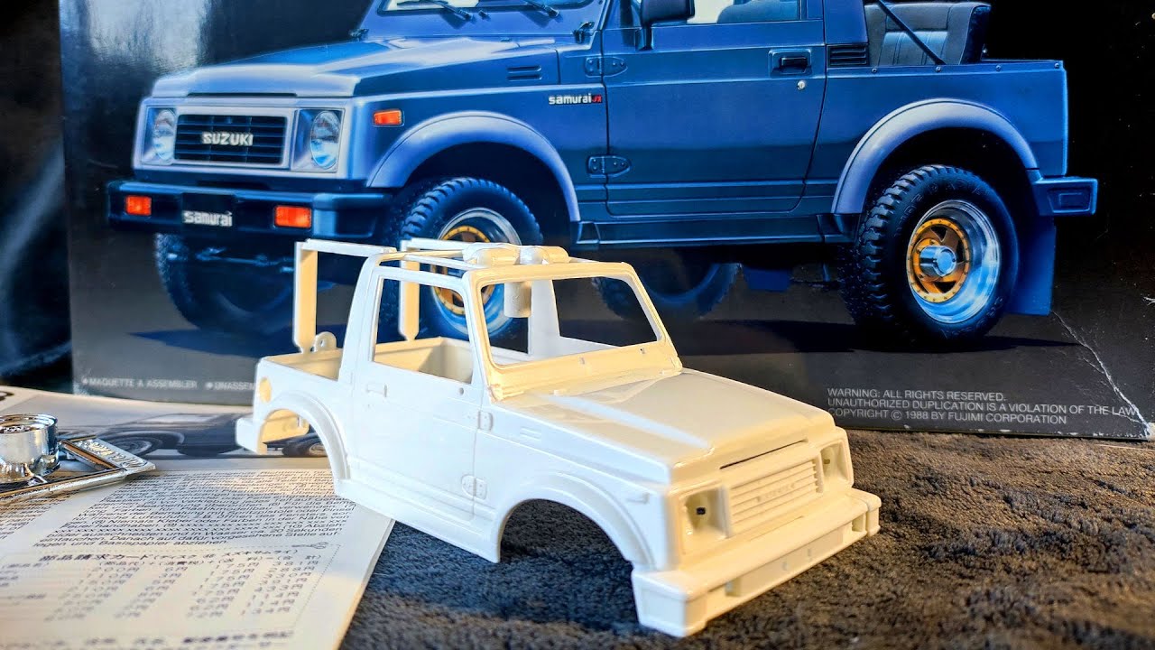 Suzuki Samurai Canvas Top JX 1:24 Fujimi Bausatzbesprechung Unboxing ...