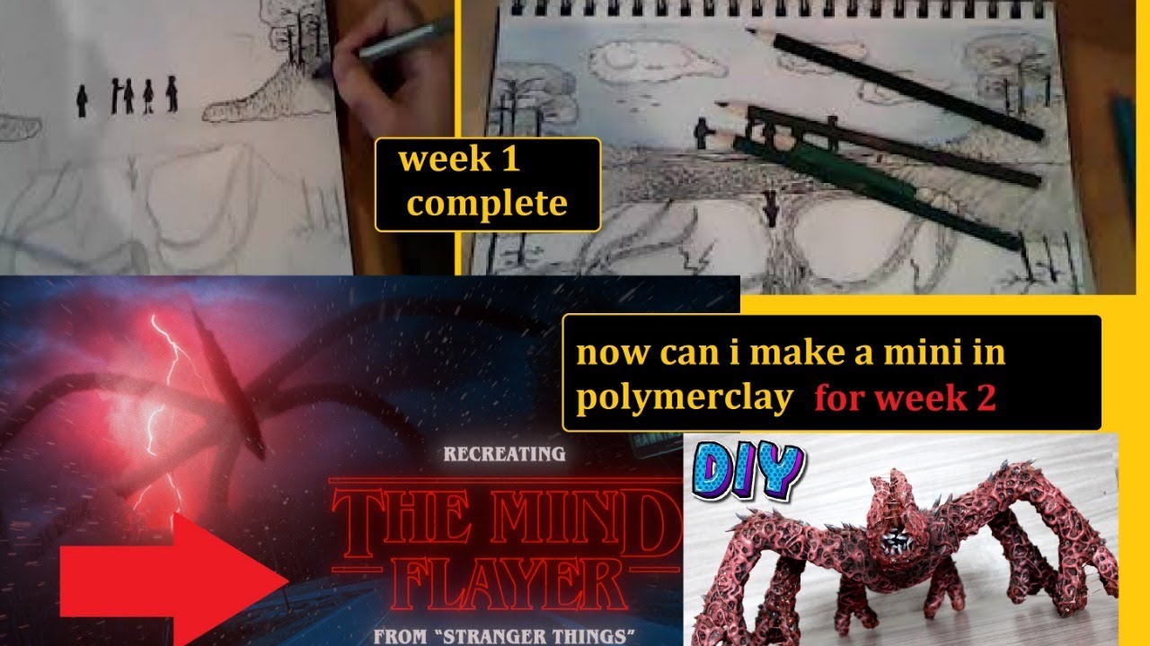 mind flayer never ends ; the mind flayer challenge week 2 polymer-clay ...