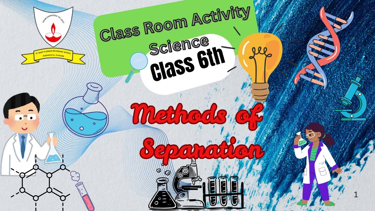 Methods of Separation 🧪 | Class 6 Science Activity | Fun Learning with ...