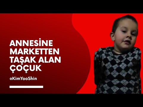 Annesine Marketten Taşak Alan Çocuk