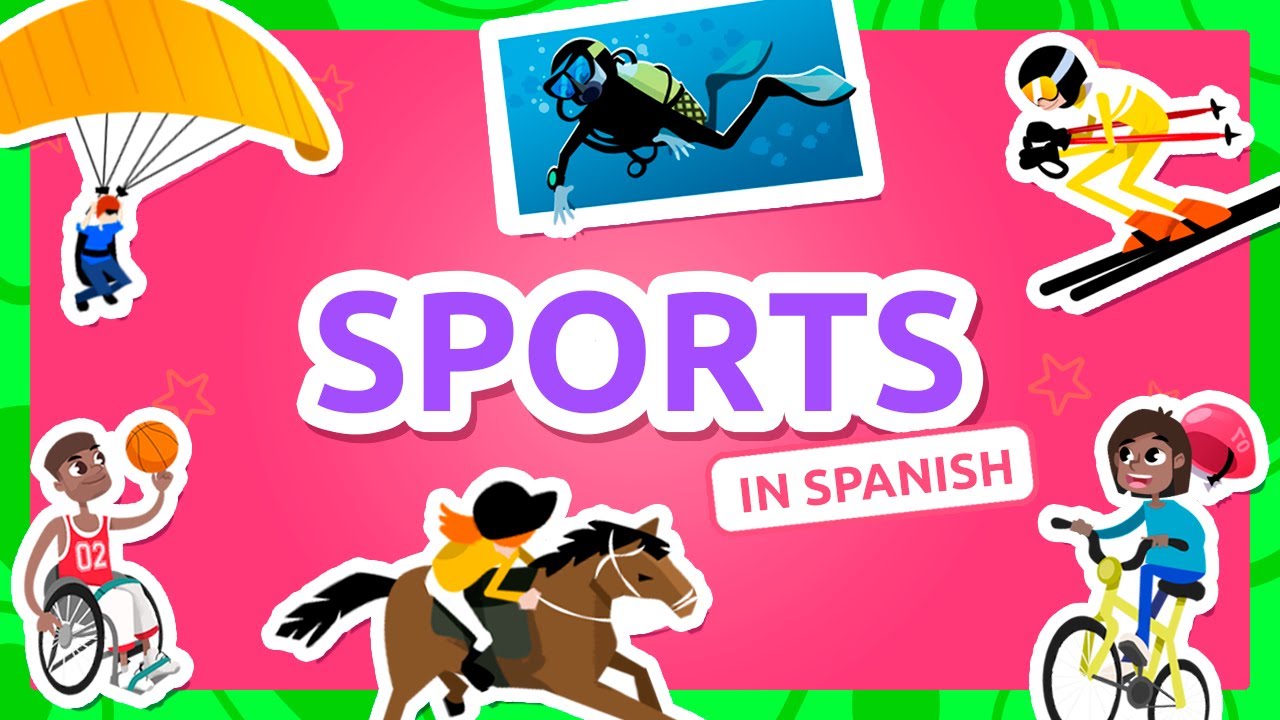 SPORTS for Kids in Spanish 🎾 Bilingual Spanish Vocab for Kids 🏀 ...