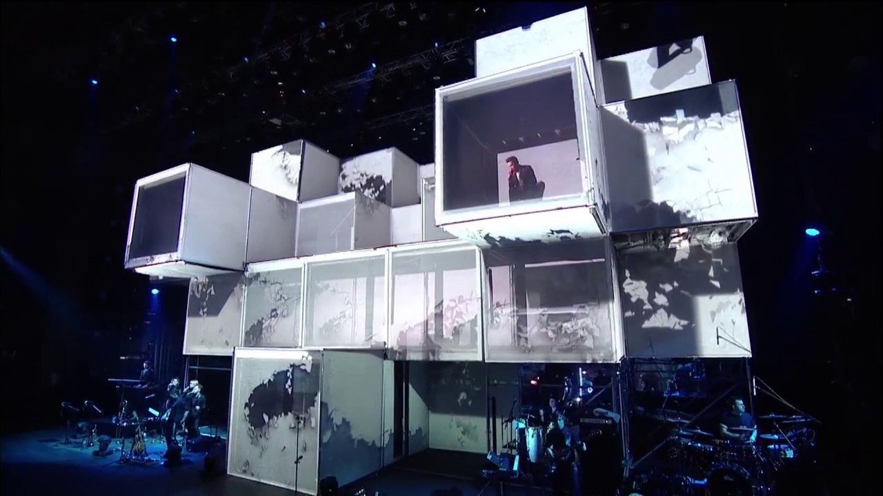 video mapping scène cubes tulle artistes - YouTube