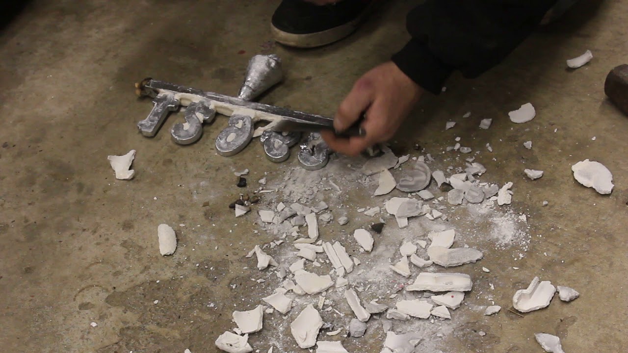 Removing the ceramic shell - YouTube