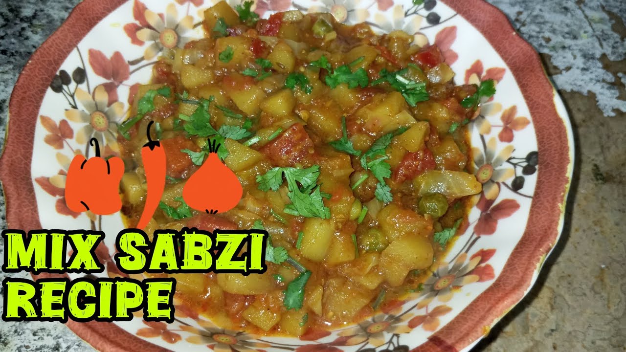 |How To Make Simple Mix Sabzi|homemade by Abrish's kitchen - YouTube