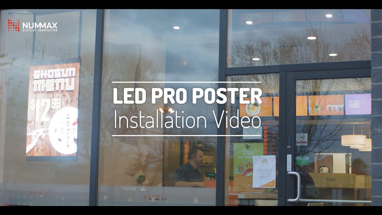 LED PRO Poster - Installation video of an easy to install LED Poster ...