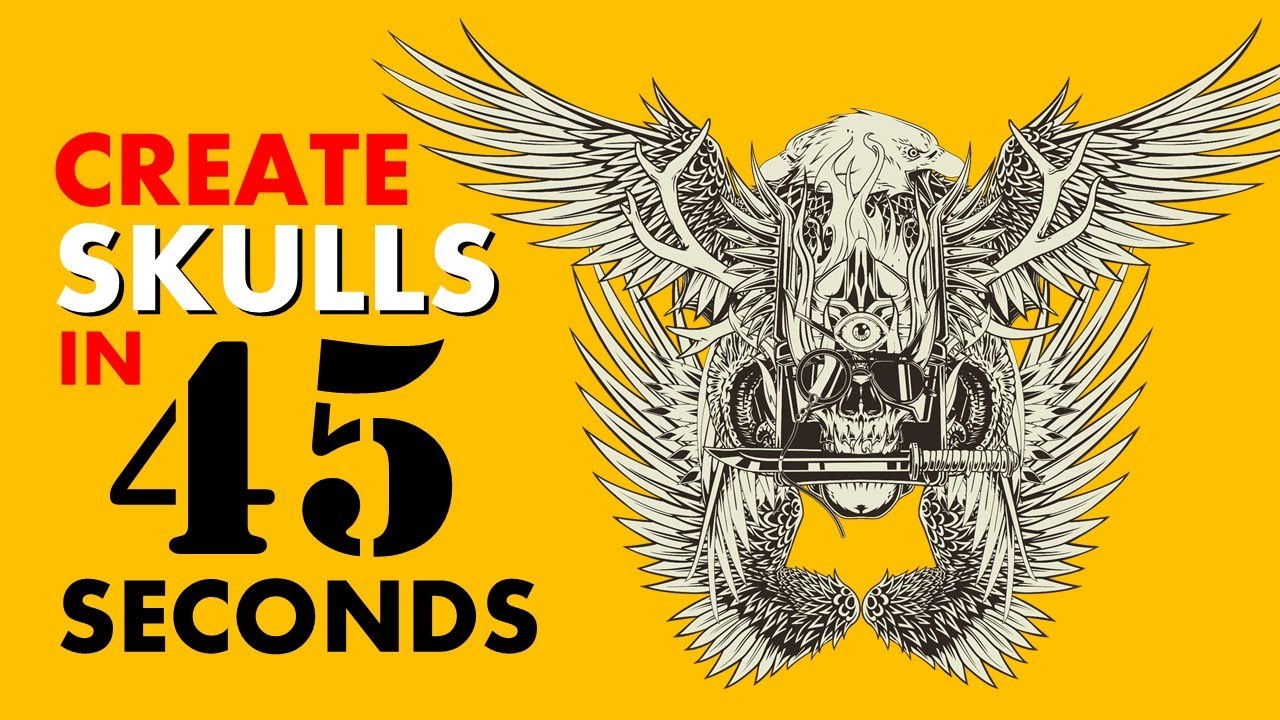 SKULL CREATOR TOOL Walkthrough - Create Skulls For Print on Demand ...