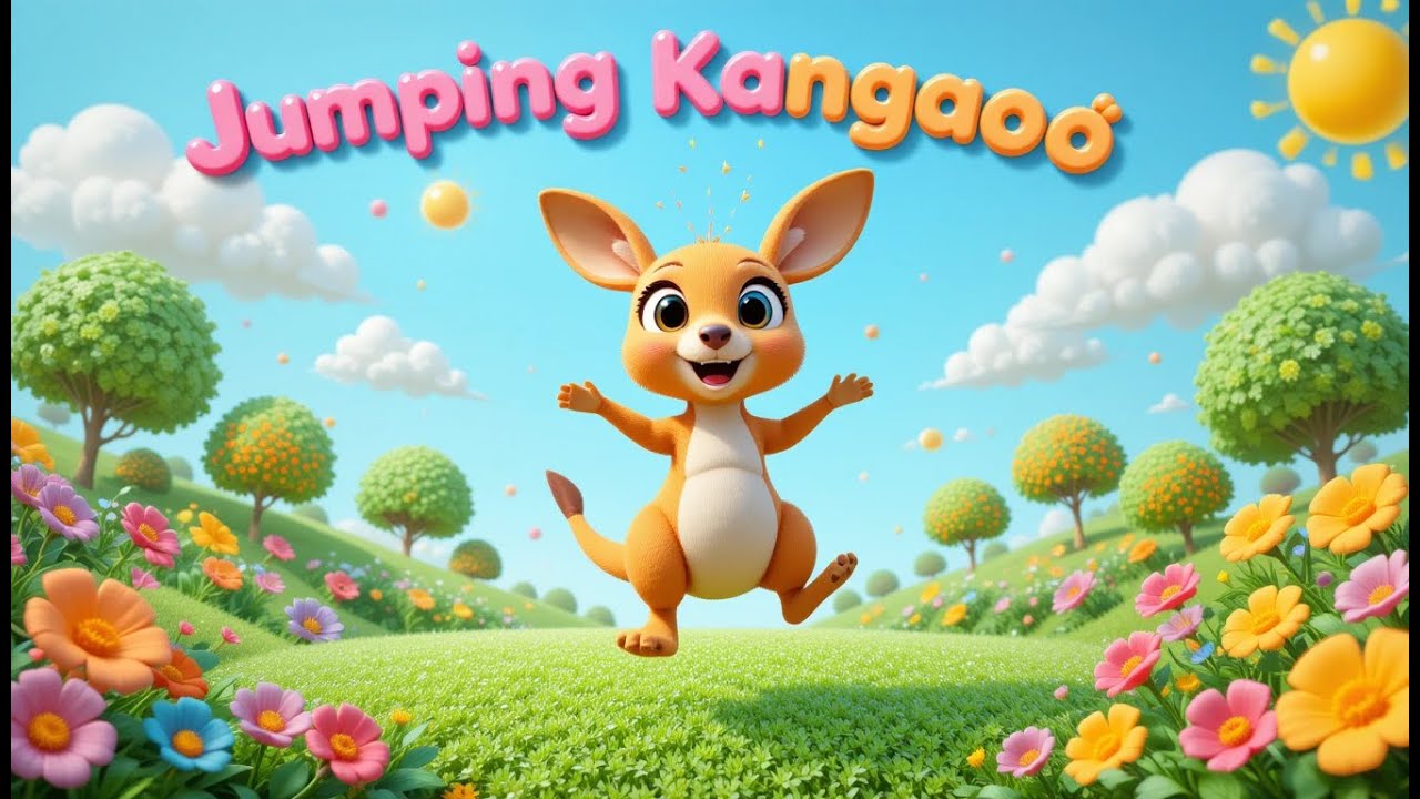 jumping like kangaroo | Fun Movement Song for Kids | Active Play and ...
