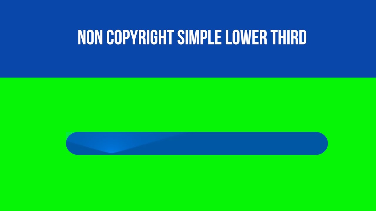 Simple Cut Green Screen Lower Third Full HD Non copyright - YouTube