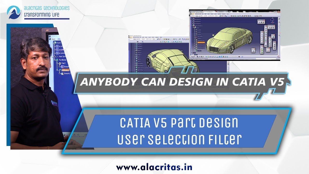 User selection filter in CATIA V5 | Dassault Systems | Alacritas ...