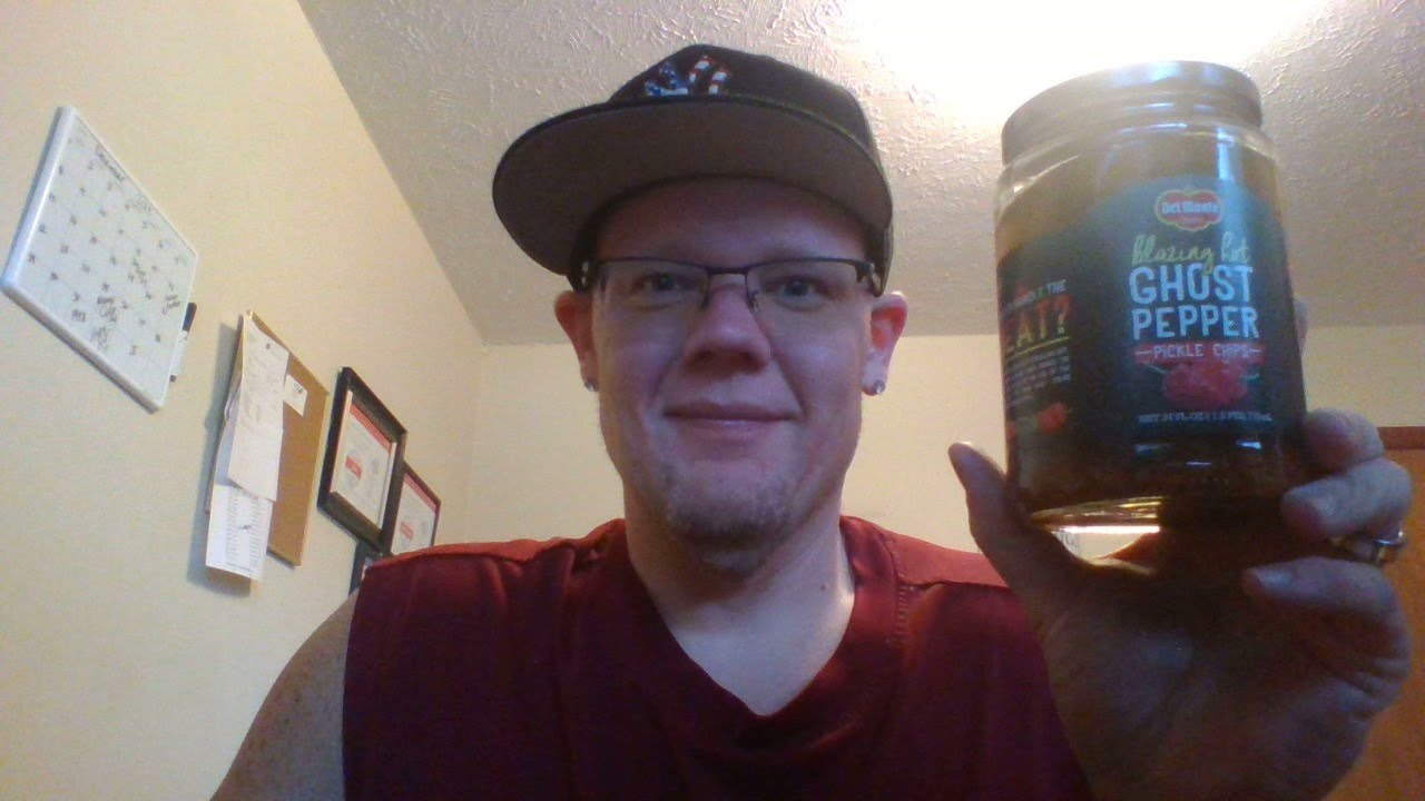 Blazing Hot Ghost Pepper Pickle Chips - YouTube