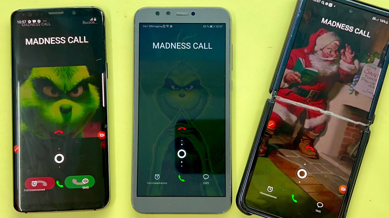 Incoming FAKE Call / Grinch Vs Santa - YouTube