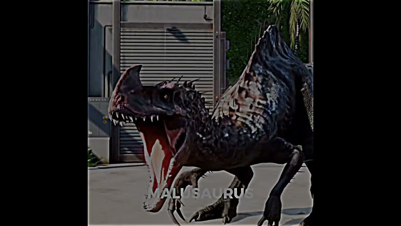 Malusaurus vs Indominus Rex // After Dark // #jurassicworld #edit # ...