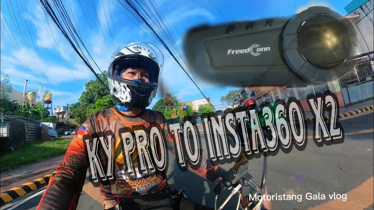 insta360 connected to KY pro intercom using blutooth - YouTube
