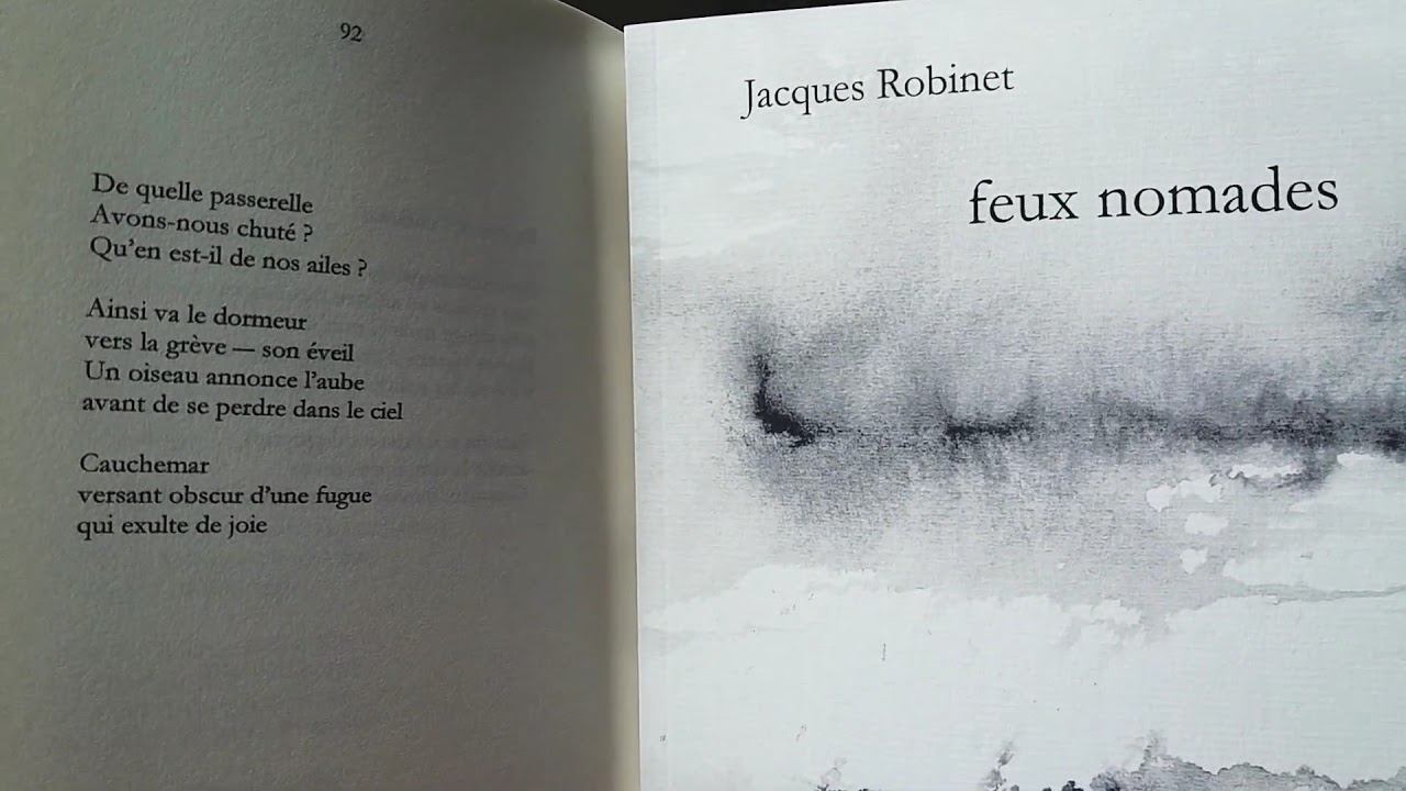 1- poème de JACQUES ROBINET "feux nomades" aux éditions La Tête à l ...
