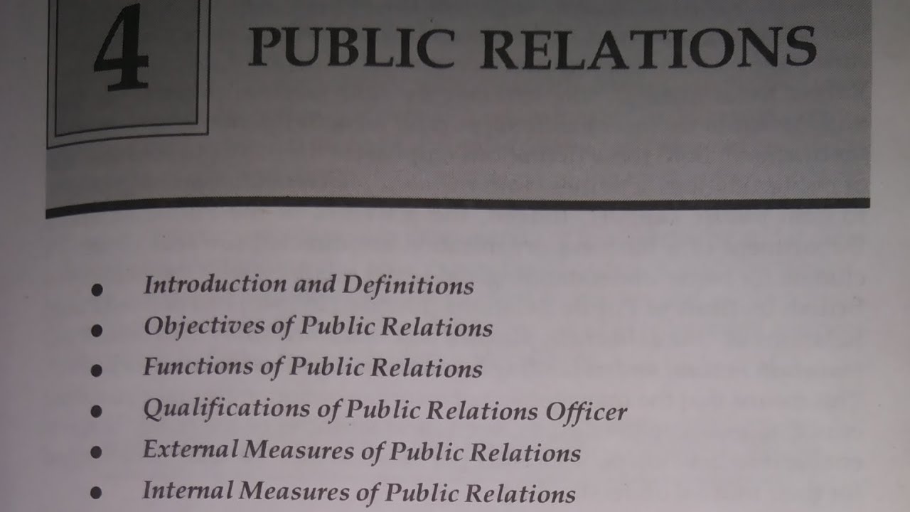 FYBCOM SEM 2 BUSINESS COMMUNICATION CHAPTER 4 PUBLIC RELATIONS # ...