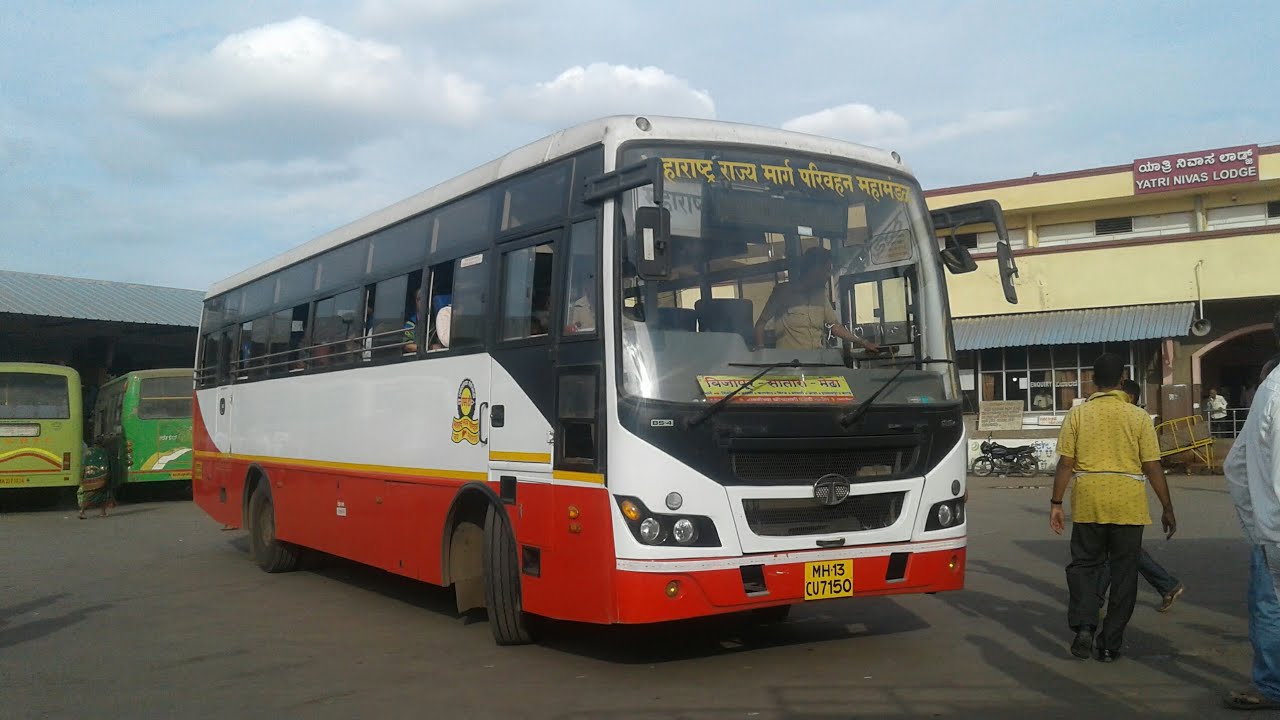 MSRTC'S MG Built Tata BS4 Ordinary/Express Bus - YouTube