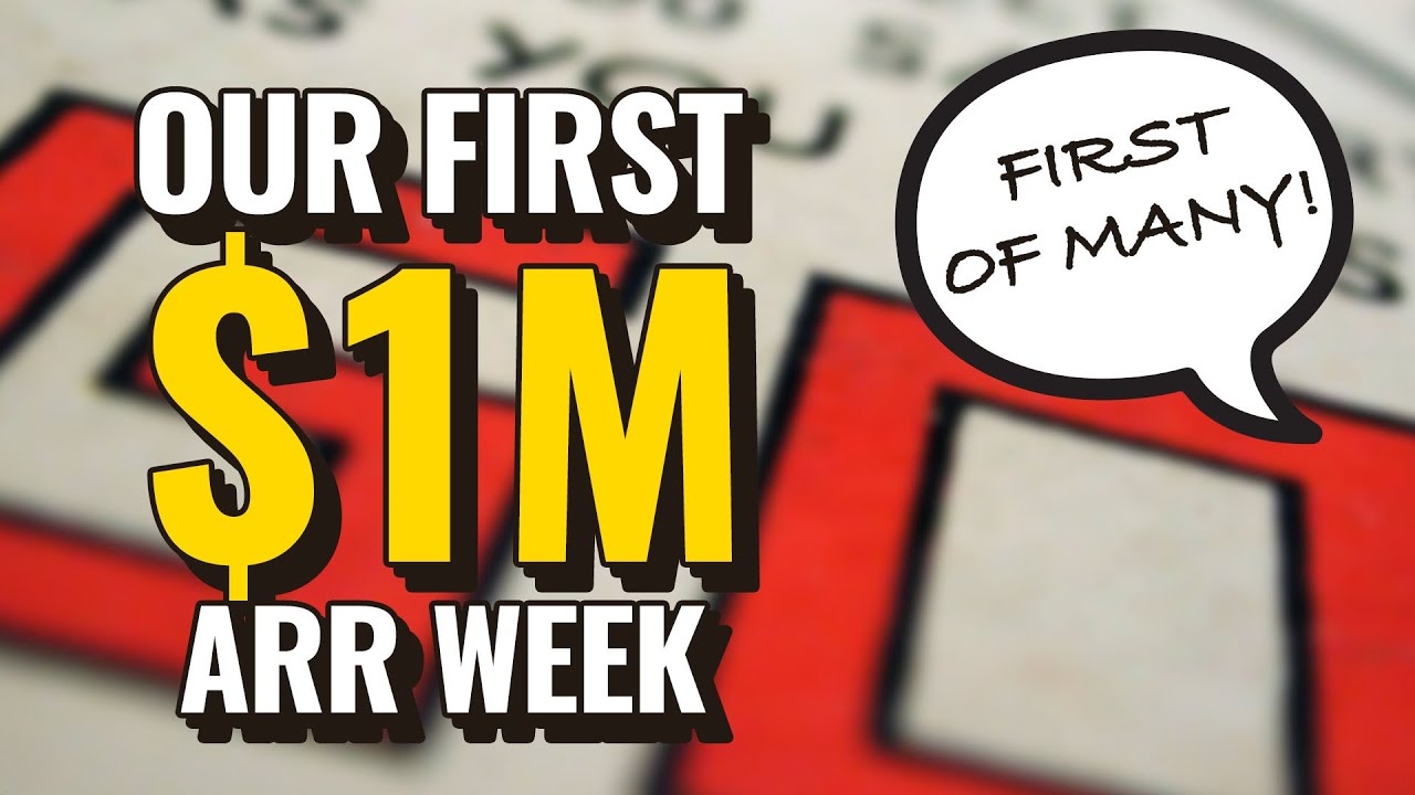 Our First $1M ARR Week - First of Many! - YouTube