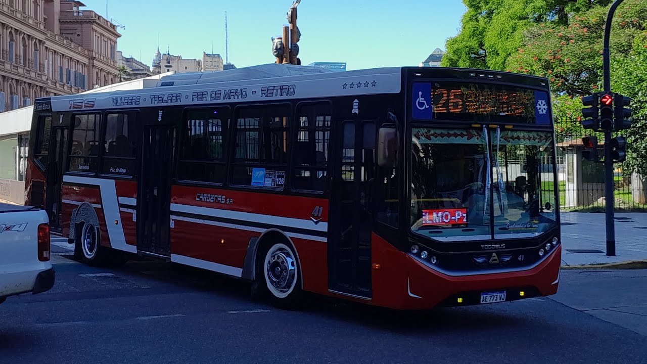 Línea 126 interno 💎41💎 Todo Bus Retiro MT17 con aire acondicionado ...