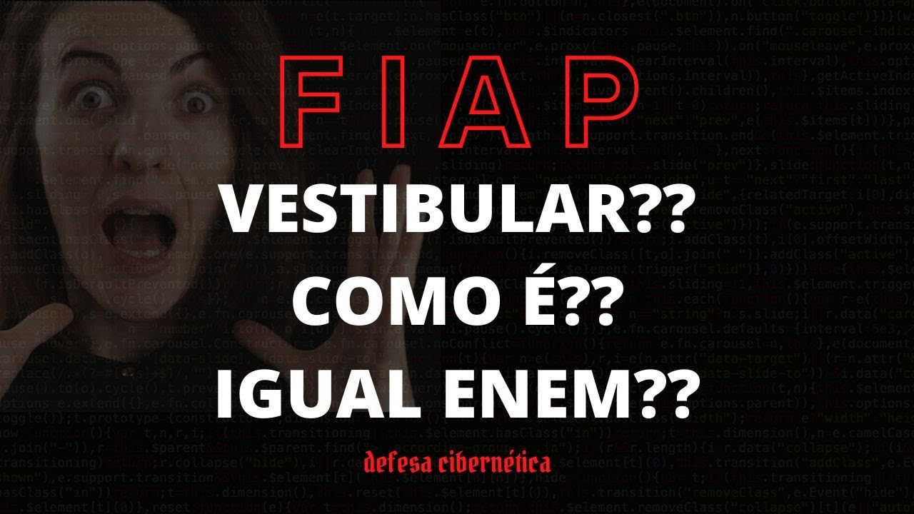 COMO É O VESTIBULAR DA FIAP? MINHA EXPERIÊNCIA - YouTube