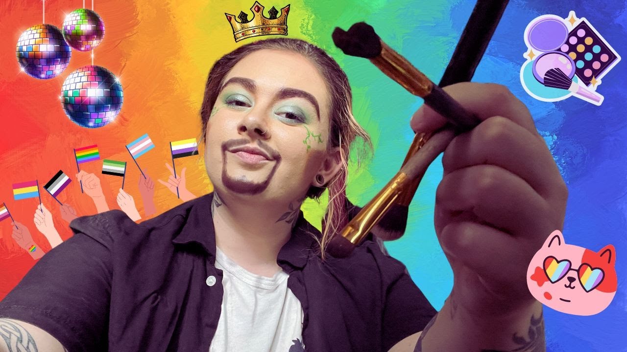 ASMR | Drag King Does YOUR Makeup! (camera touching) - YouTube