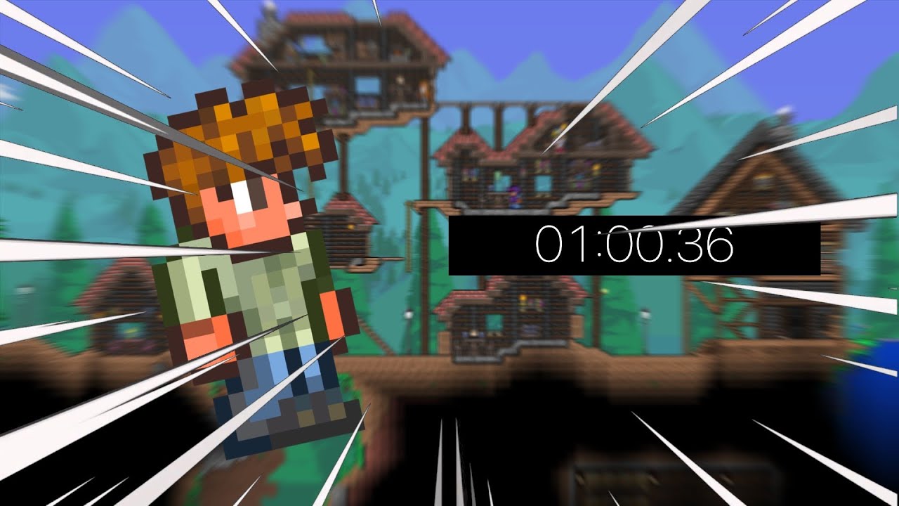 speedrunning terraria any% (world record) - YouTube