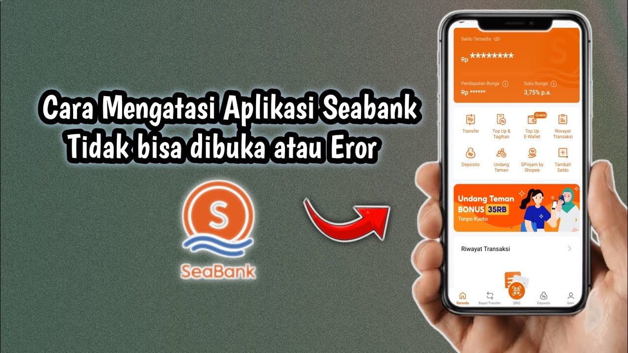Cara Mengatasi Aplikasi Seabank Tidak Bisa dibuka atau keluar sendiri ...