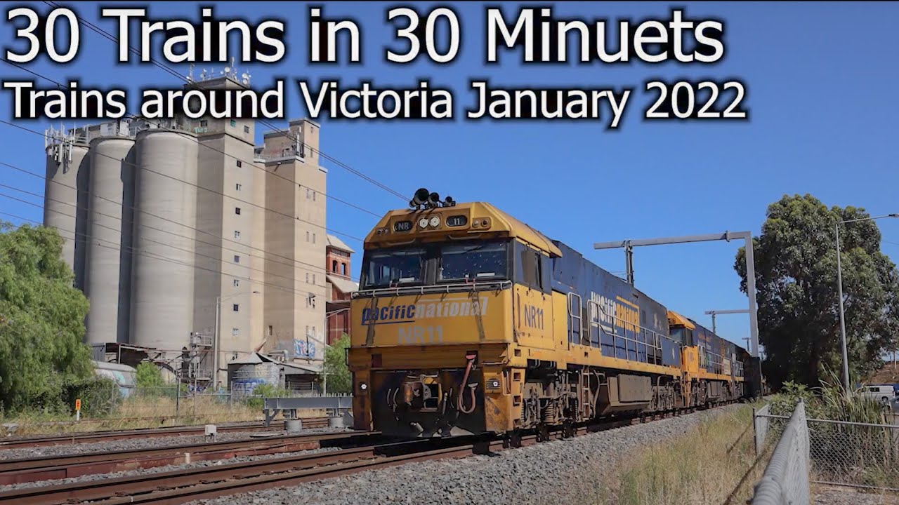 30 Trains in 30 Minutes - Trains of Victoria Jan 2022 - YouTube