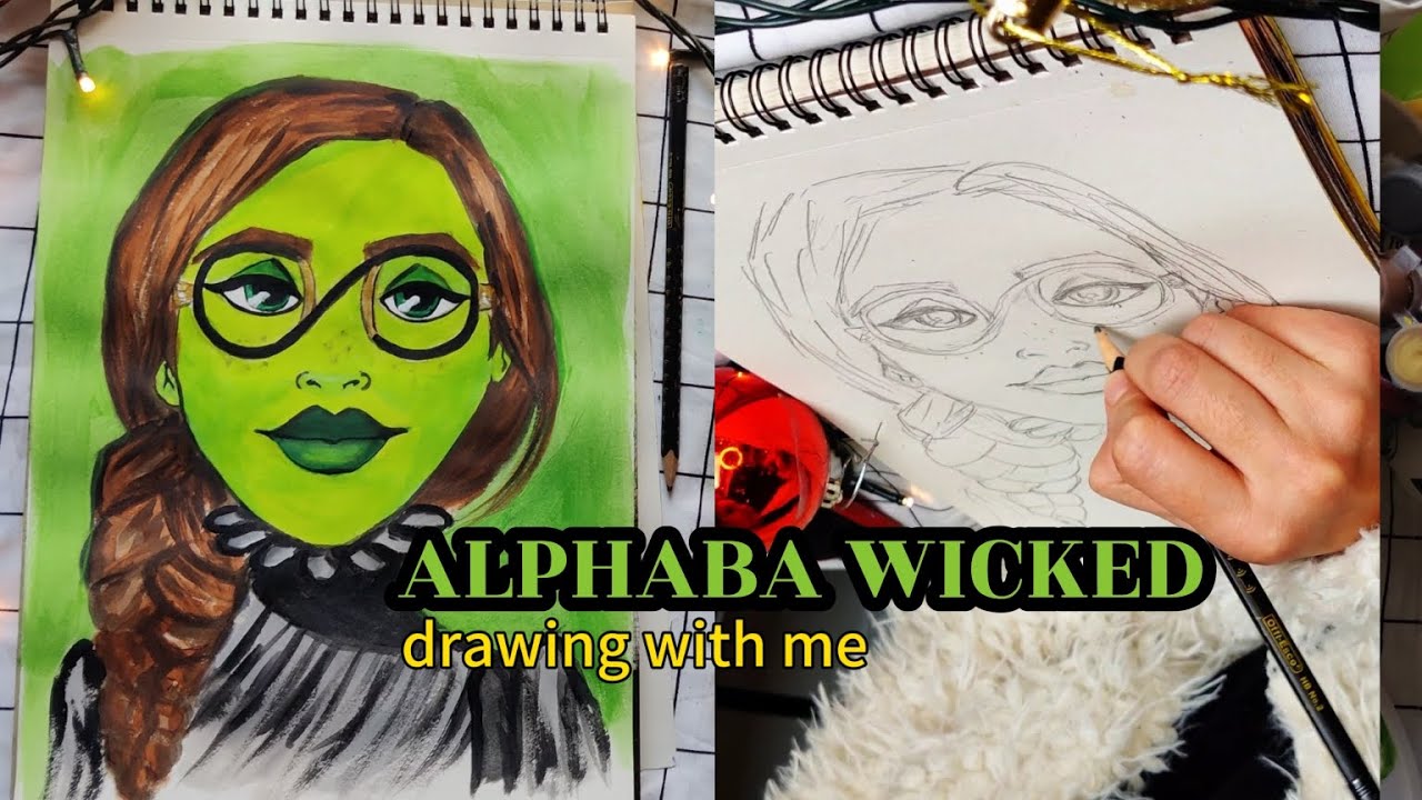 How to draw Elphaba 💚Wicked? Just Do It - YouTube