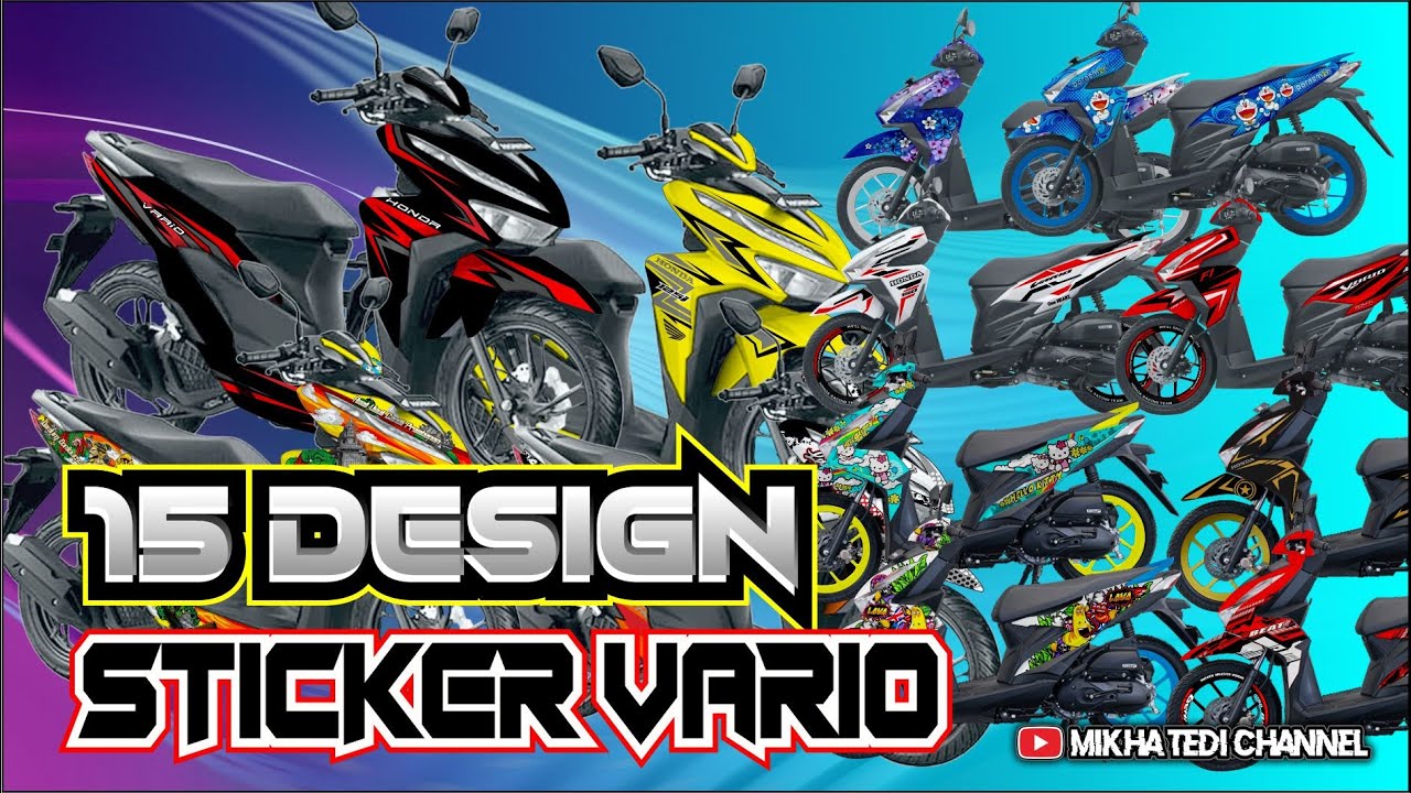 Design sticker honda vario - YouTube