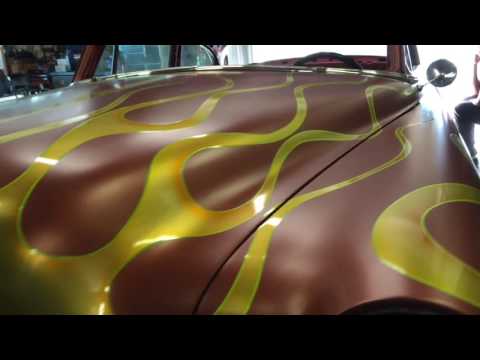 Pinstriping flames - YouTube