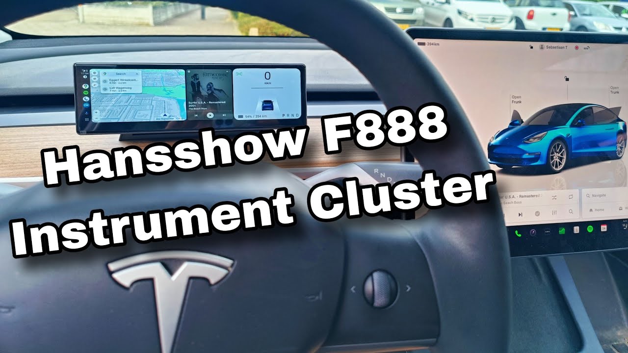 Hansshow Tesla Model 3/Y instrument cluster review - YouTube
