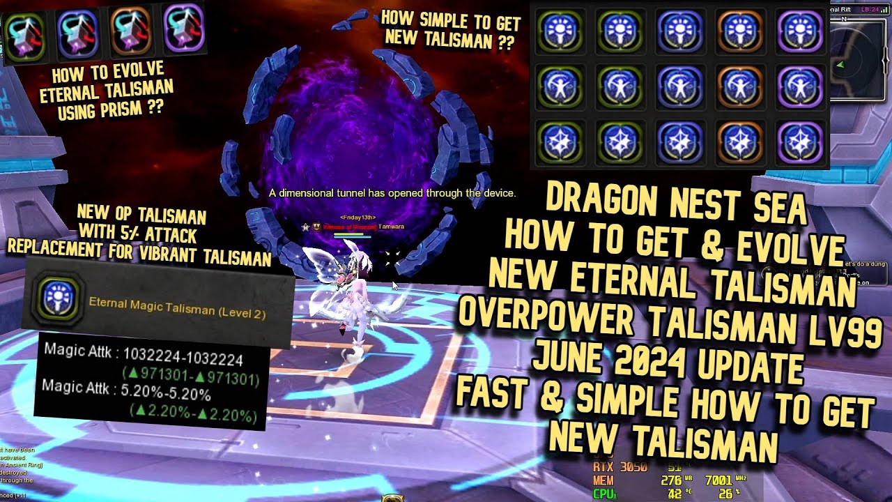 How To Get & Evolve Eternal Talisman in DN SEA June 2024 Update ? Whole ...