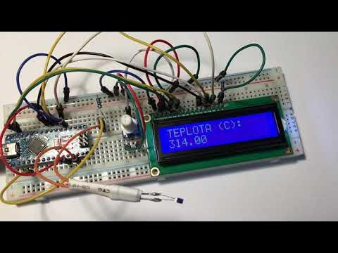 Meranie teploty s PT1000-550 a Arduino NANO - YouTube