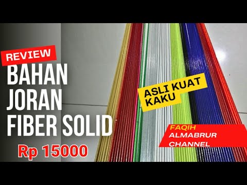 Review bahan joran fiber solid kaku dan busa eva #fishing # ...