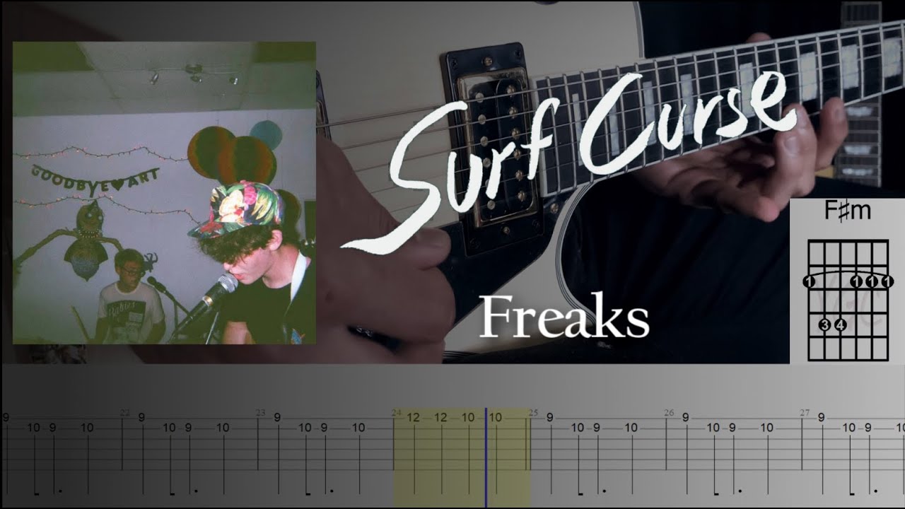 Surf Curse - Freaks // Guitar cover with tabs tutorial - YouTube