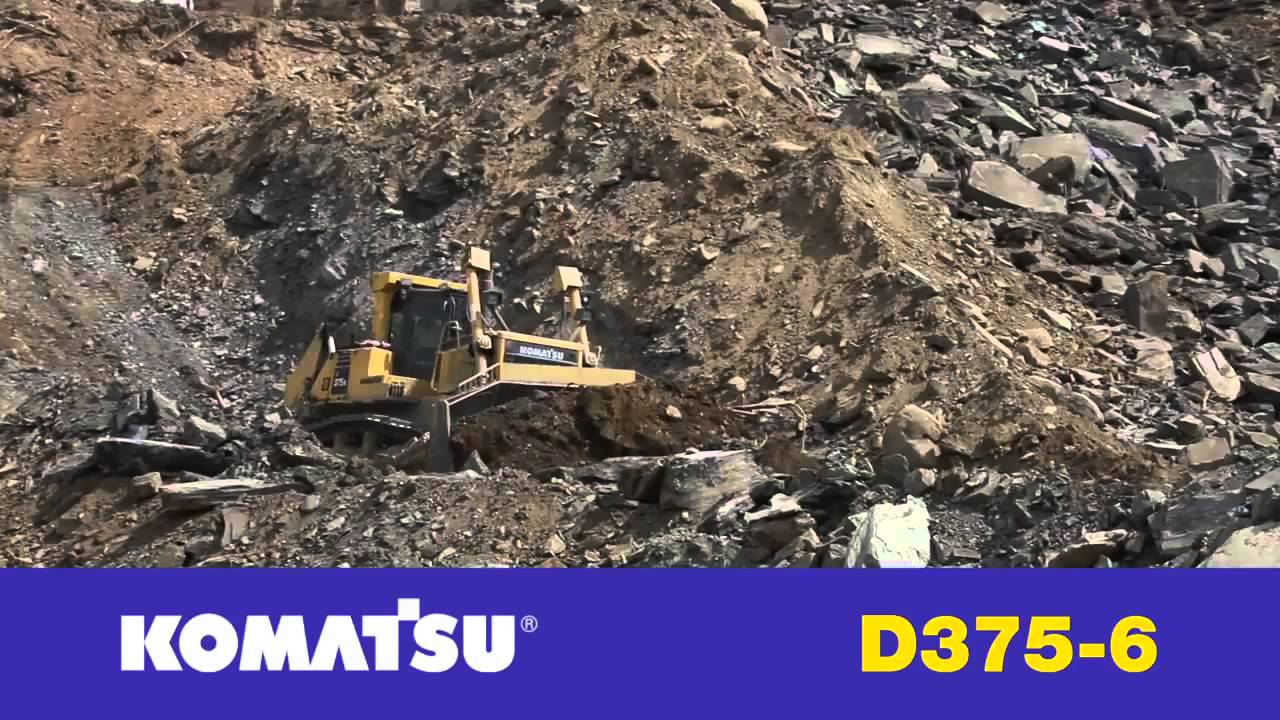 Komatsu D375-6 Crawler Dozer - YouTube