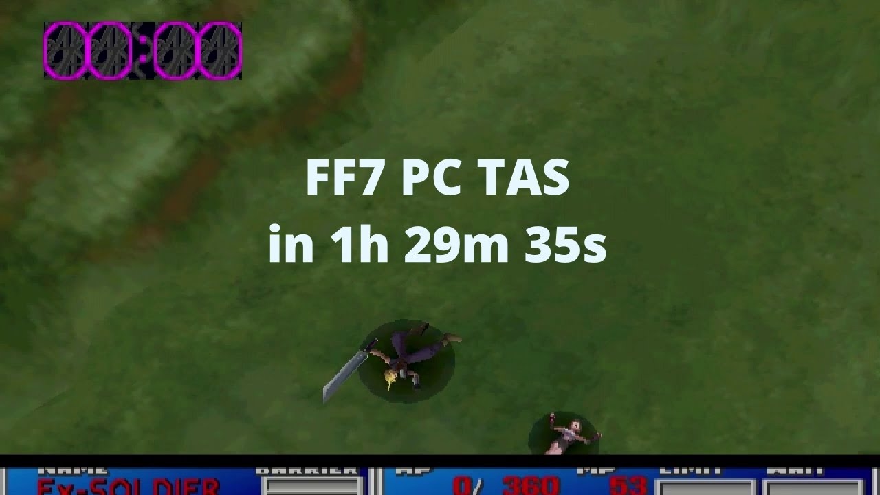 TAS PC FF7 in 1h29m35s highlights - YouTube