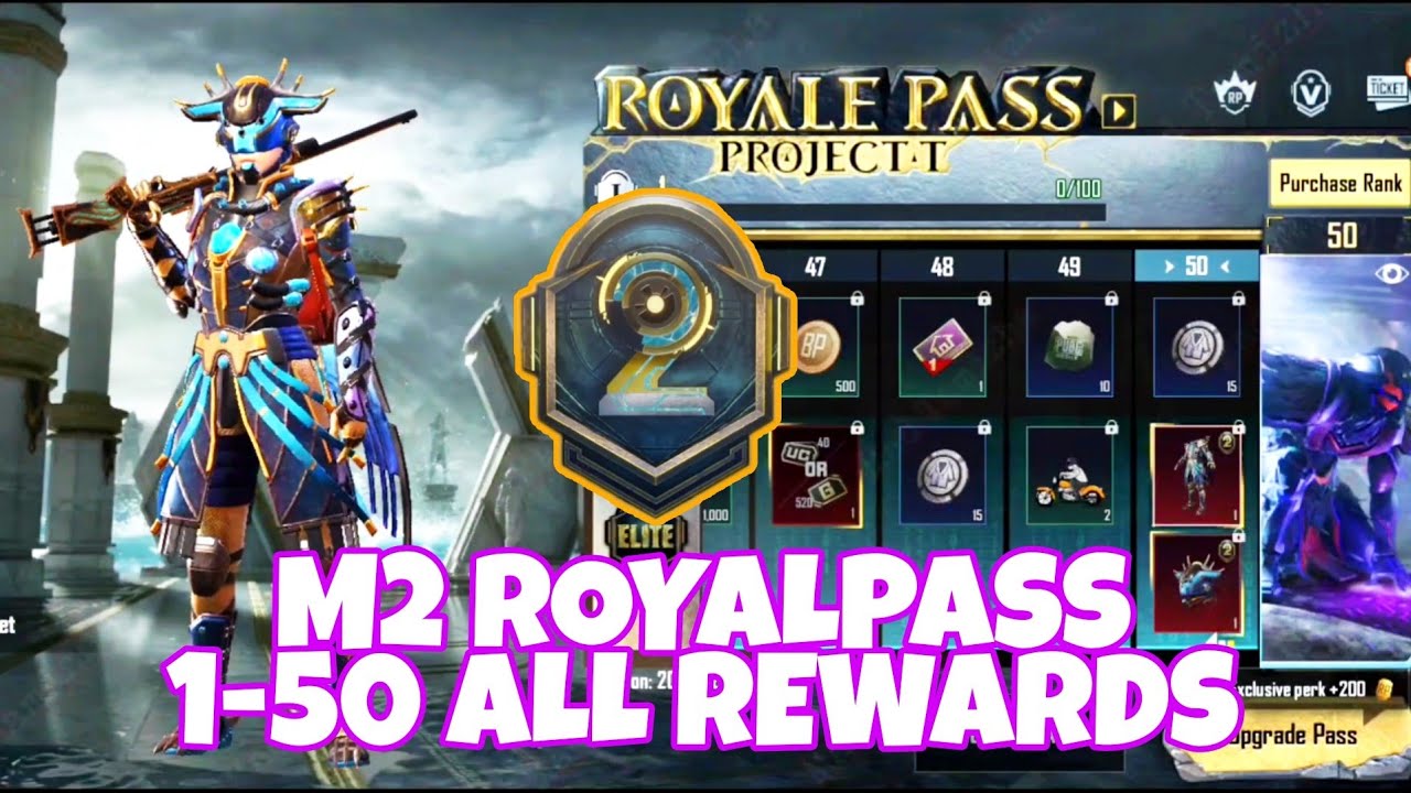 M2 RP Rewards | 1-50 all rewards | M2 royalpass | C1S1 | PUBG MOBILE ...