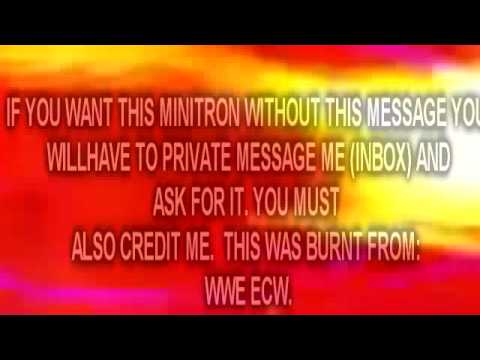 WWE Zack Ryder NEW Minitron Burnt From ECW HomeComing - YouTube