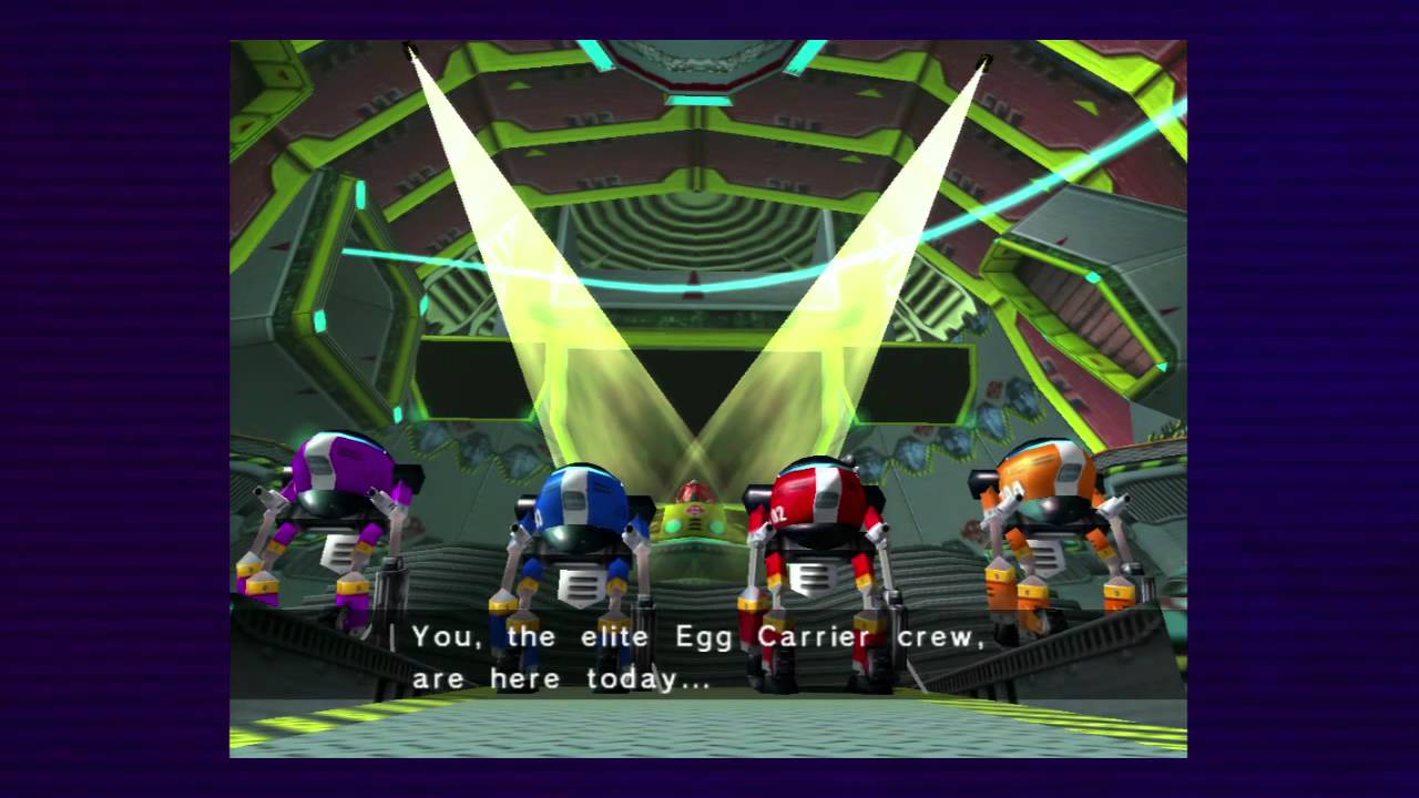 Sonic Adventure (PS3) - E-102 - Cutscene 05, Egg Carrier robot crew ...