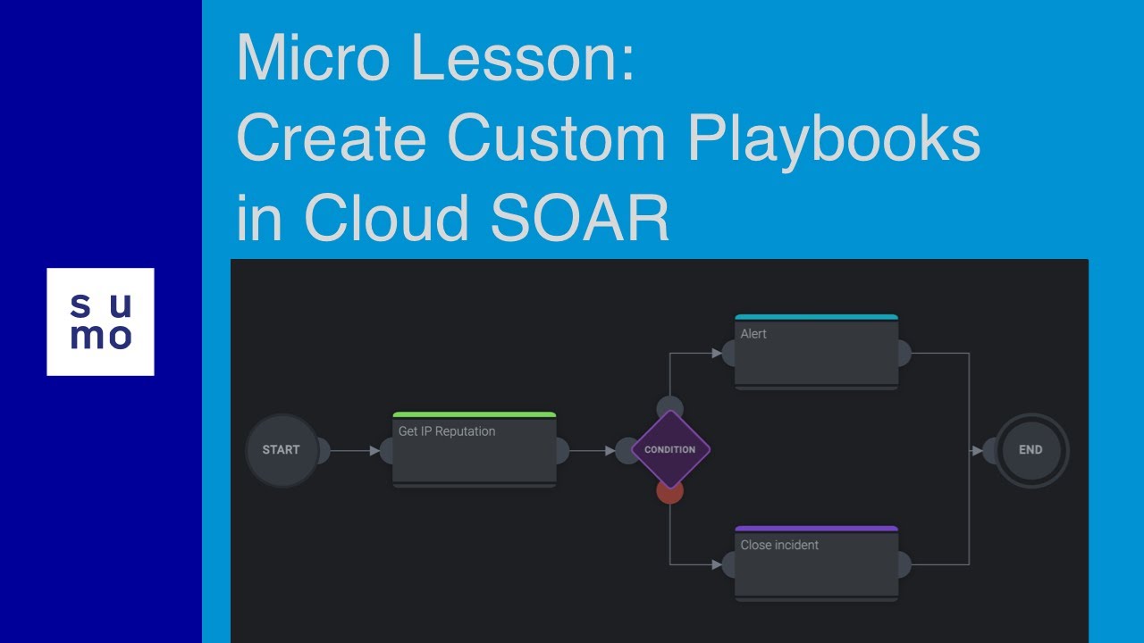 Micro Lesson: Create Custom Playbooks in Cloud SOAR - YouTube