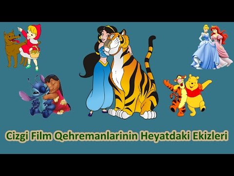 Cizgi Film Qehremanlarinin Heyatdaki Ekizleri