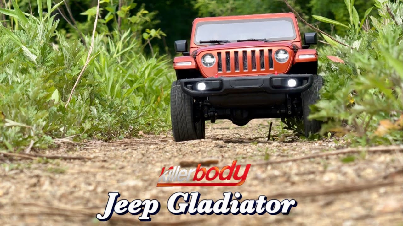 Scale RC: Killerbody Jeep Gladiator off-road driving - YouTube