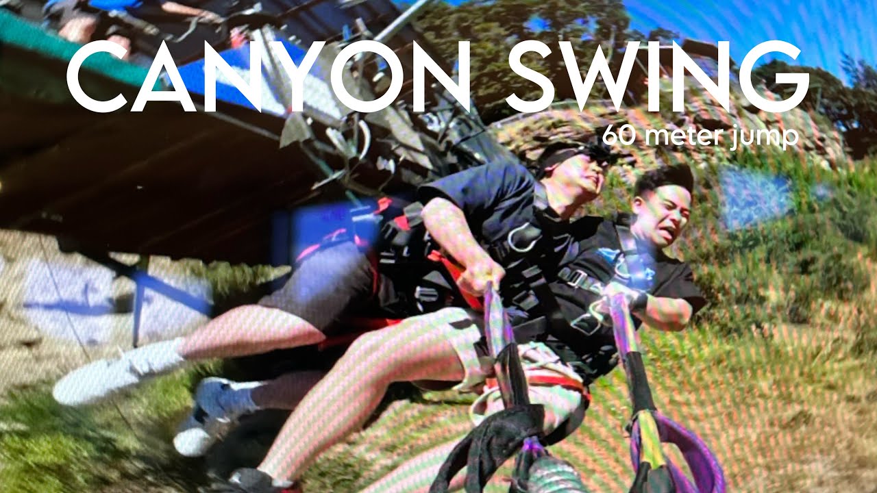Uji nyali loncat tebing setinggi 60 meter, serem banget! | Canyon Swing ...