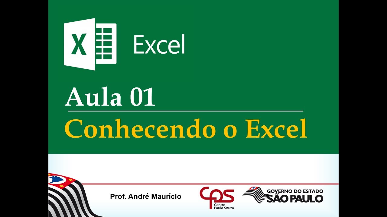 aula 01 Conhecendo e entendendo o Microsoft Excel - YouTube