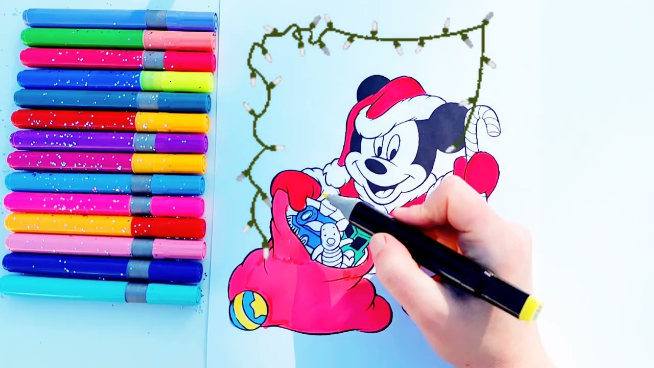 Felíz Navidad | Dibuja con Pinki | Mickey Mouse - YouTube