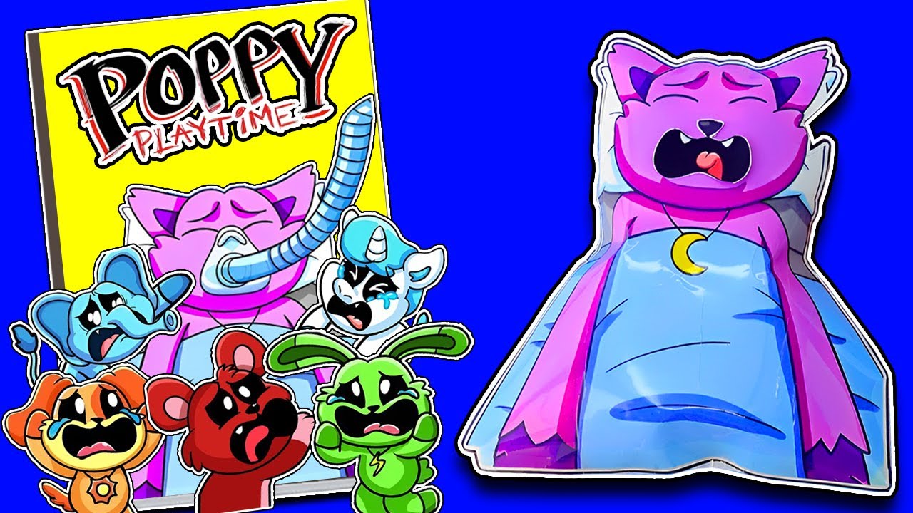 Making Poppy Playtime Game Book (Catnap Squishy) - YouTube